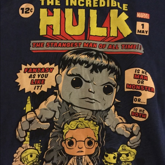 Funko | Shirts | Funko X Marvel Incredible Hulk Tee Mens Med | Poshmark
